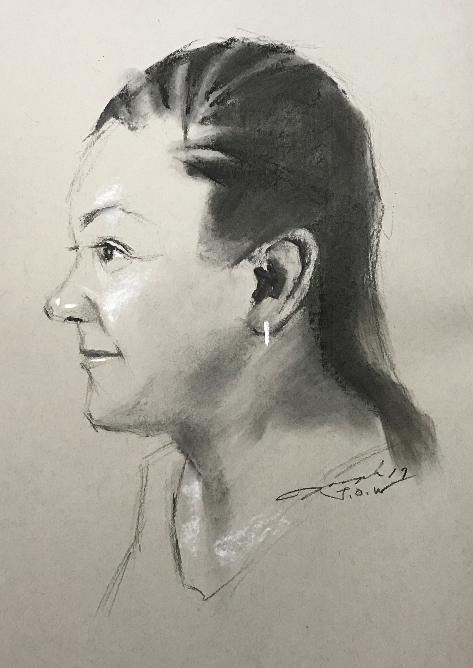 Quick Sketches-Side View Only | Portrait Art by Joseph Park